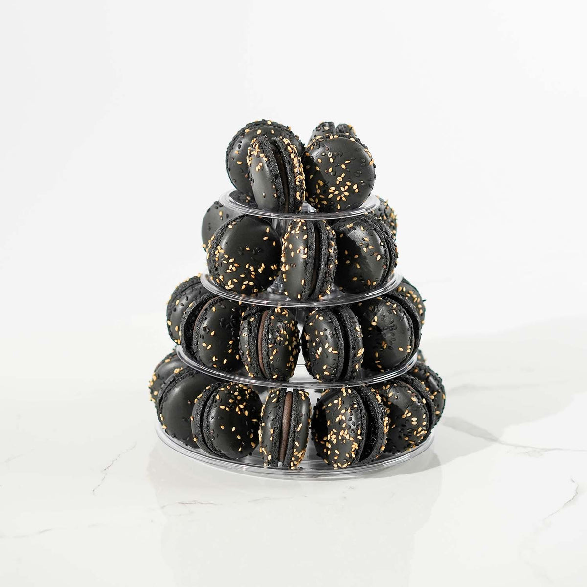 Black Sesame Macaron Tower – Jess Lemon