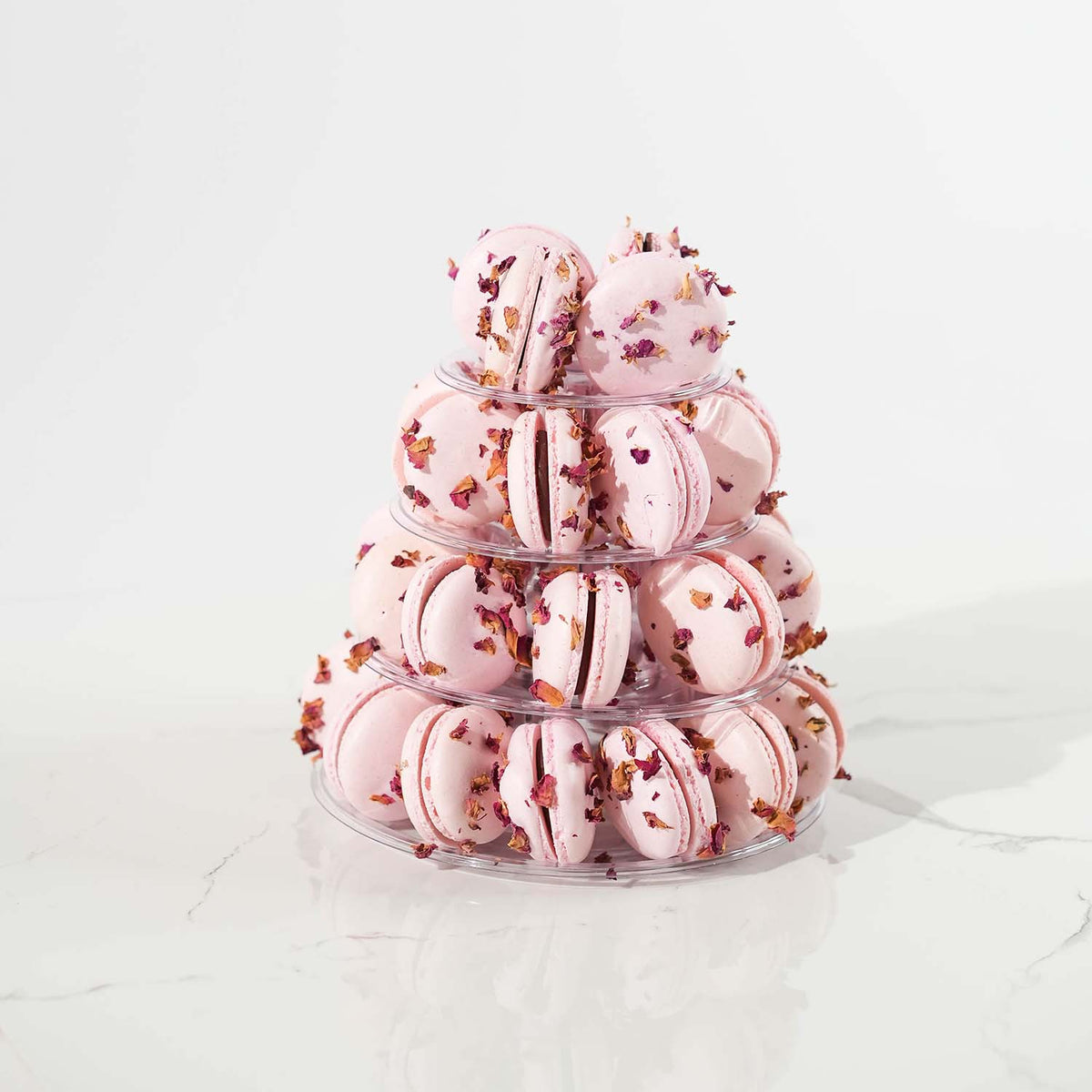 Raspberry Rose Macaron Tower – Jess Lemon